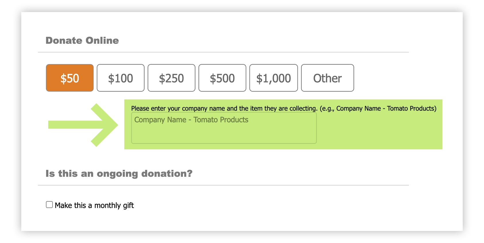 Adopt a Shelf Donations - Kerr Street Mission